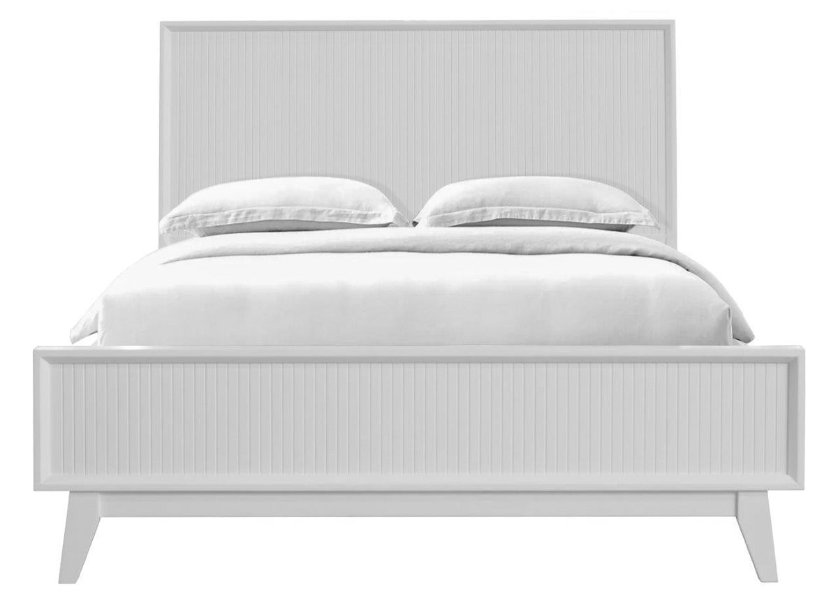Elara Bedframe - Brushed White – Bevmarks
