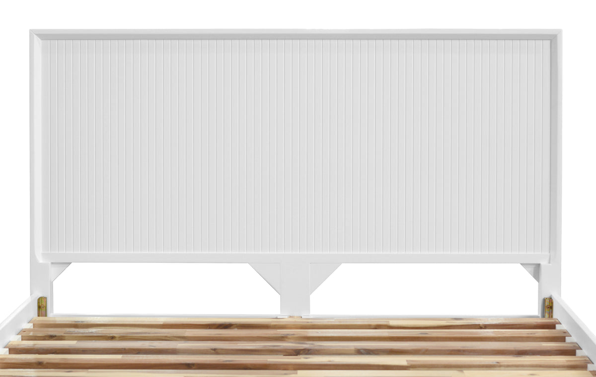 Elara Bedframe - Brushed White – Bevmarks