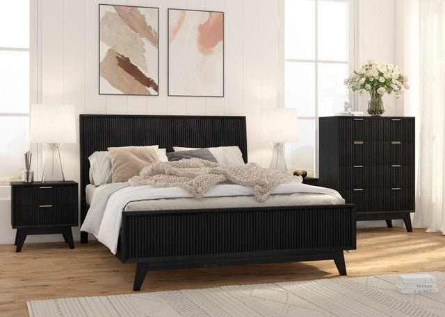 Elara Bedframe Brushed Black – Bevmarks