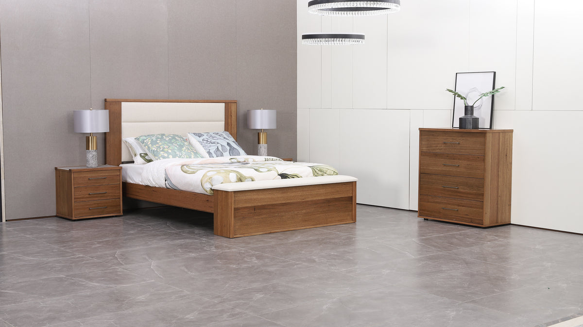 Balin bedframe with box foot – Bevmarks