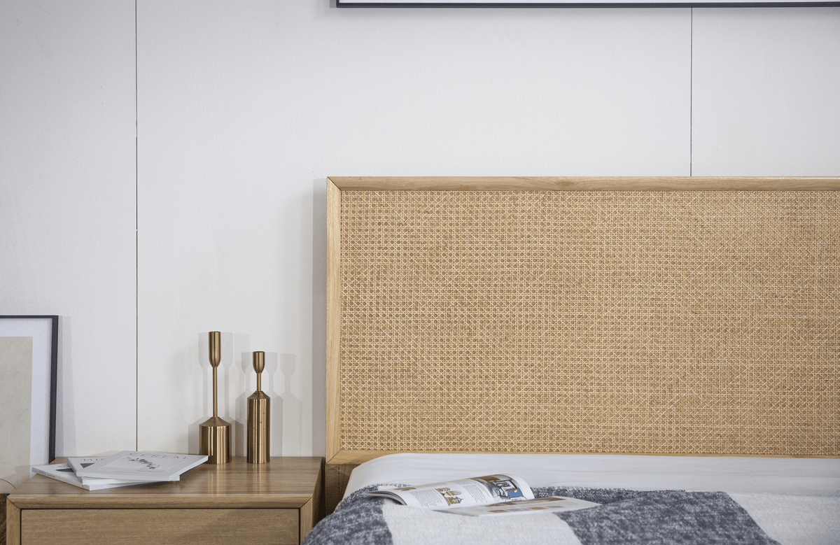 Norway Bedframe - Rattan Bedhead – Bevmarks